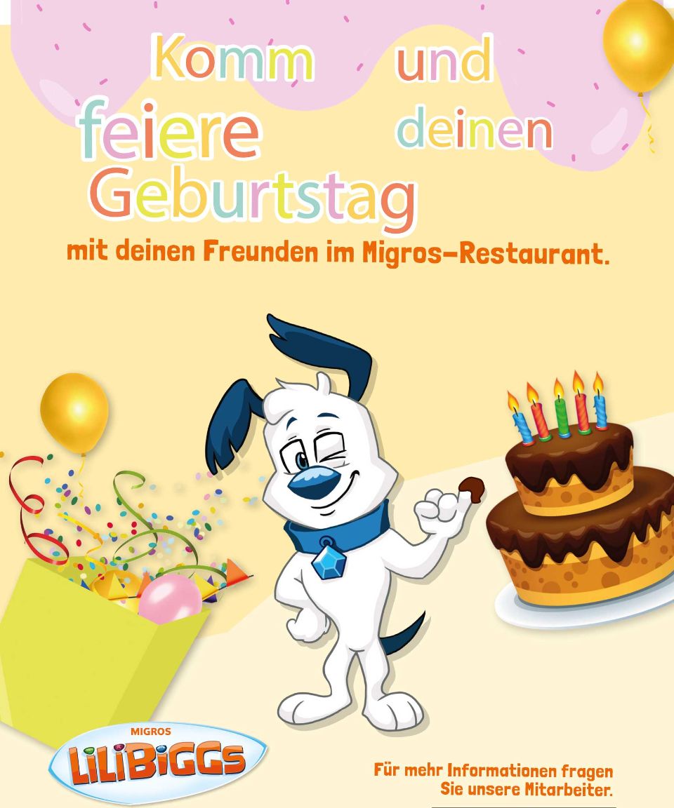 Kindergeburtstag im Migros-Restaurant feiern | Famigros
