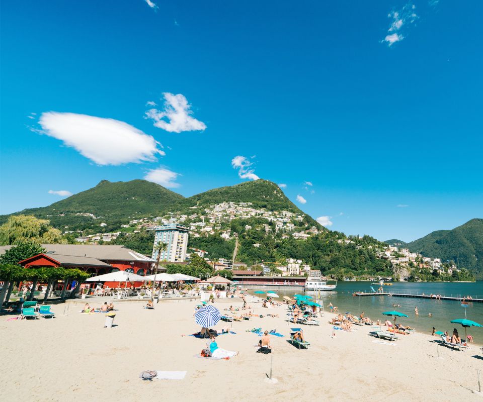 Lido Cassarate Lugano: Familienglück am Sandstrand | Famigros