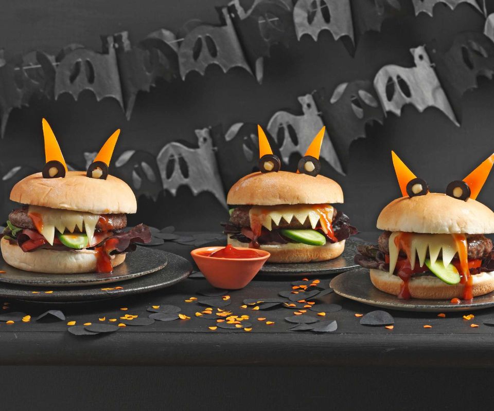 Halloween-Hamburger-Monster | Famigros