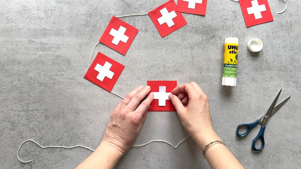 Bastelidee: 1.-August-Deko | Famigros