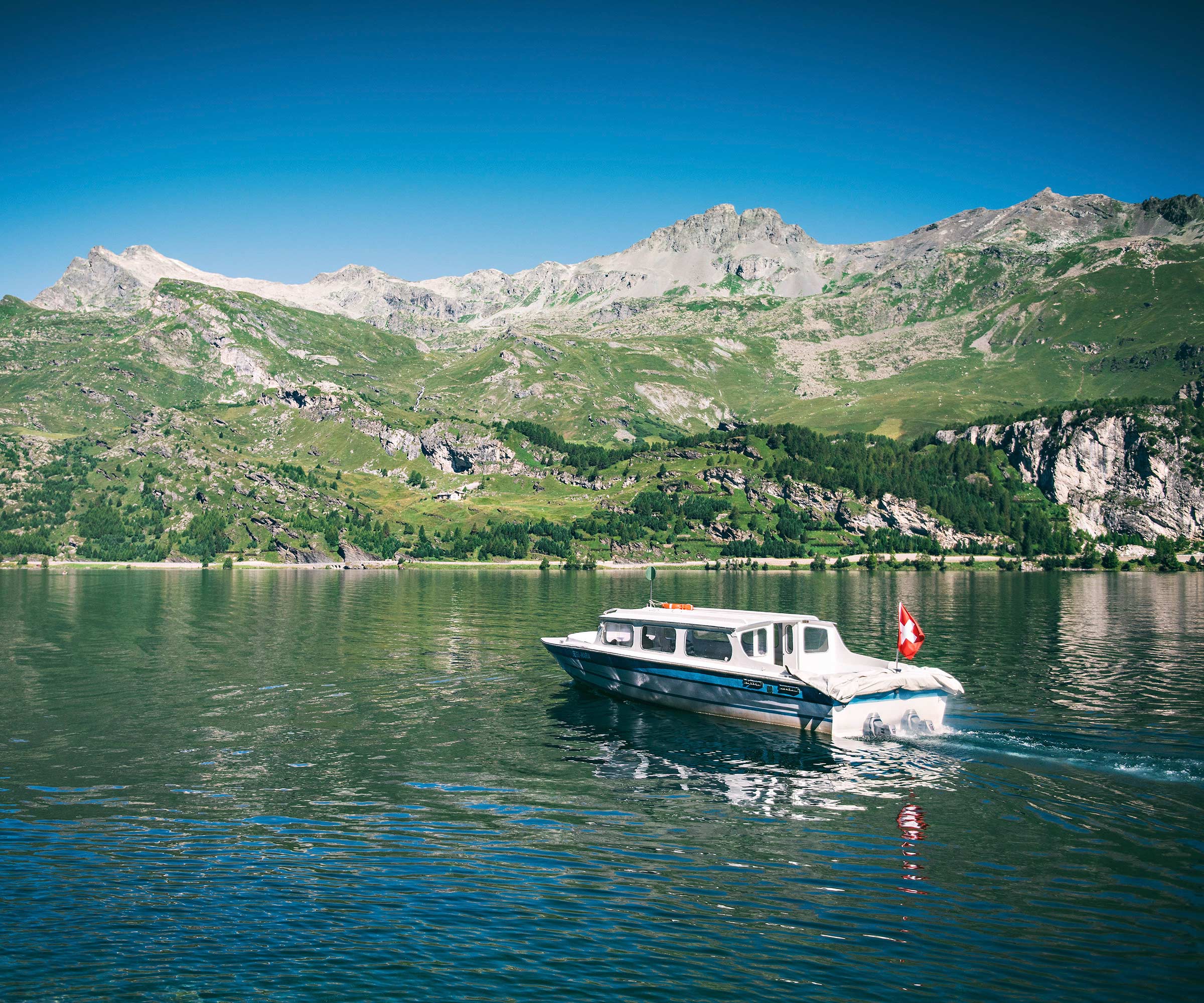 Schifffahrt auf dem Silsersee | Famigros