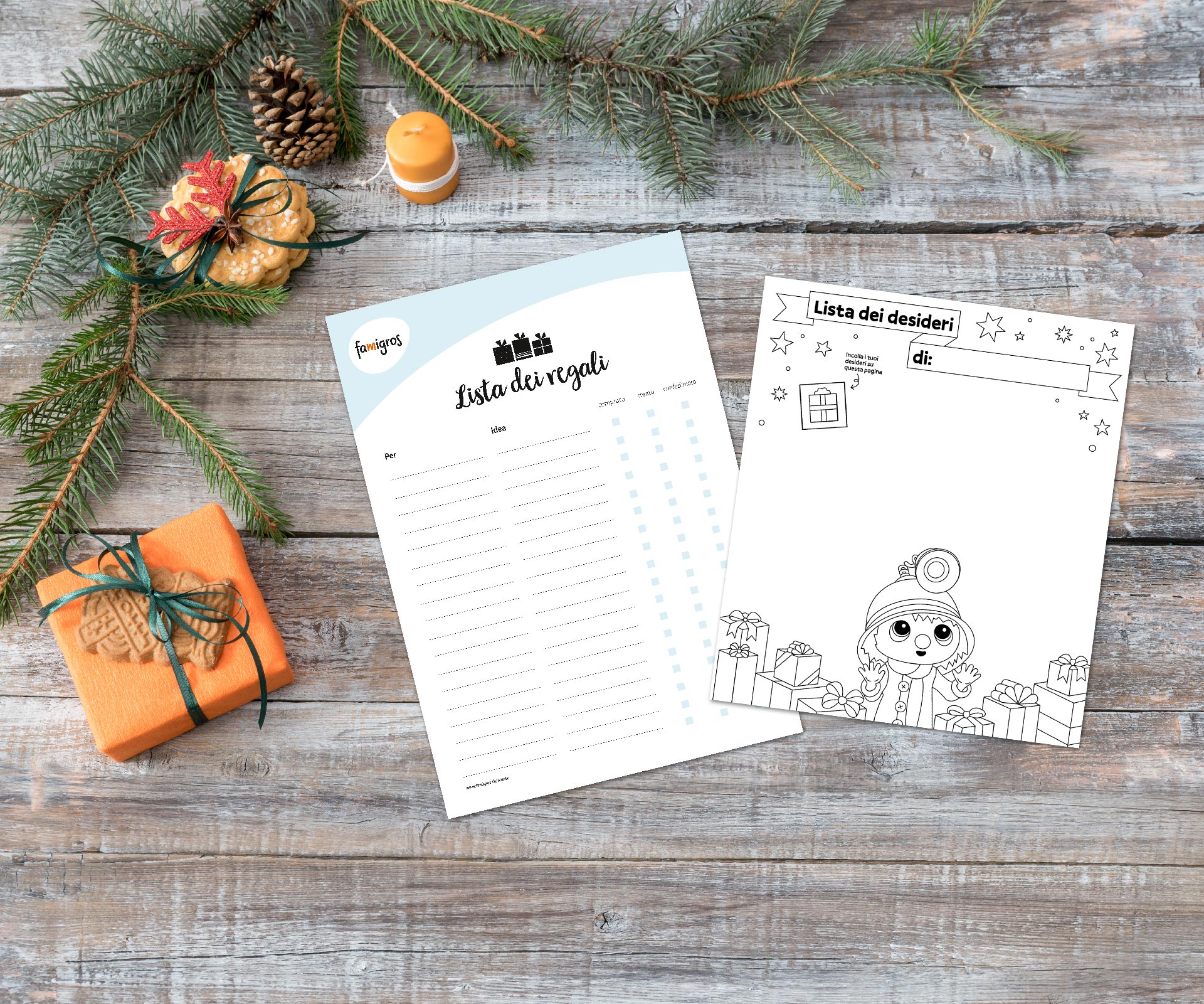 Lista Dei Desideri Di Natale Da Colorare Stampabile Lettera Da Babbo