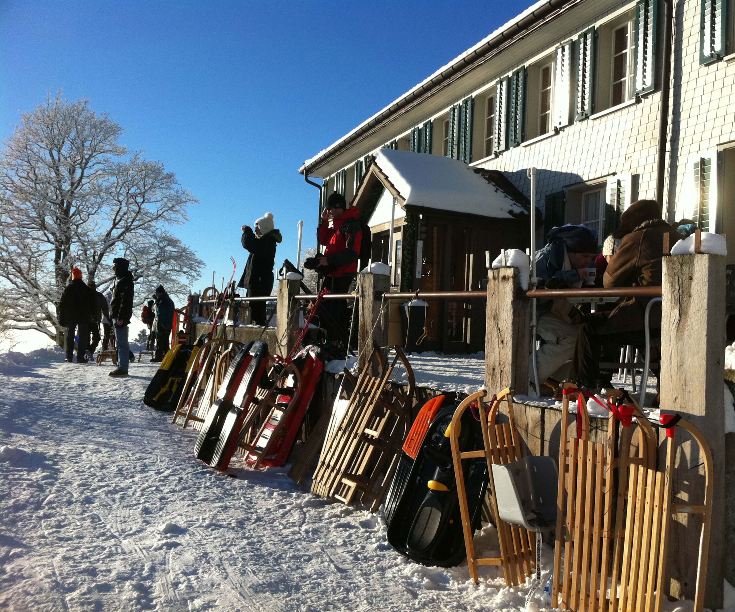Schlitteln auf dem Bachtel im Zürcher Oberland | Famigros